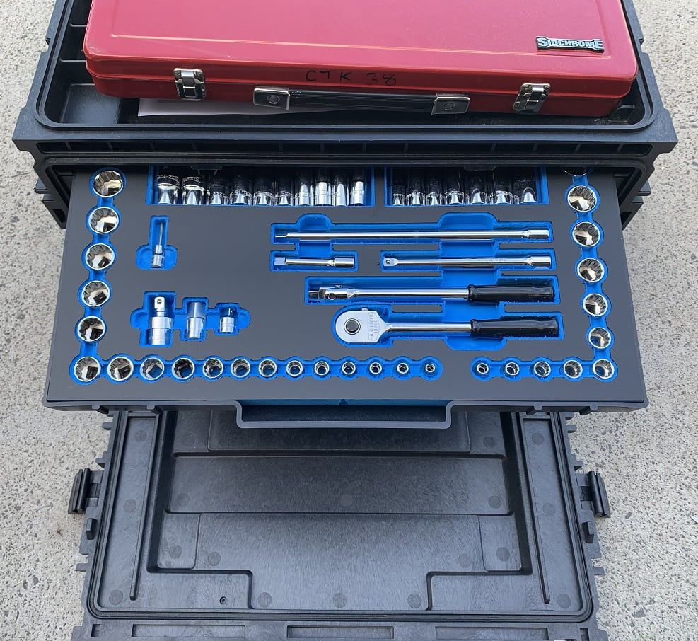 Custom Foam Removable Drawer Inserts For Pelican 0450 Toolbox ...