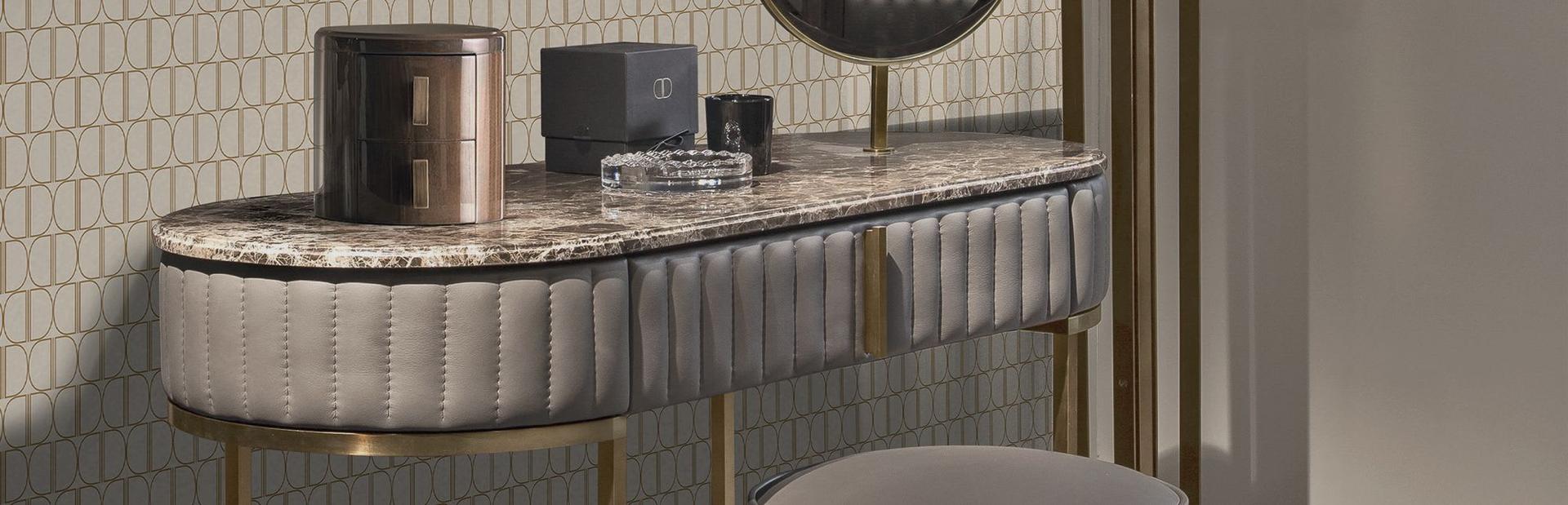 Luxury Vanity Tables in Gold and Precious Materials | Artemest