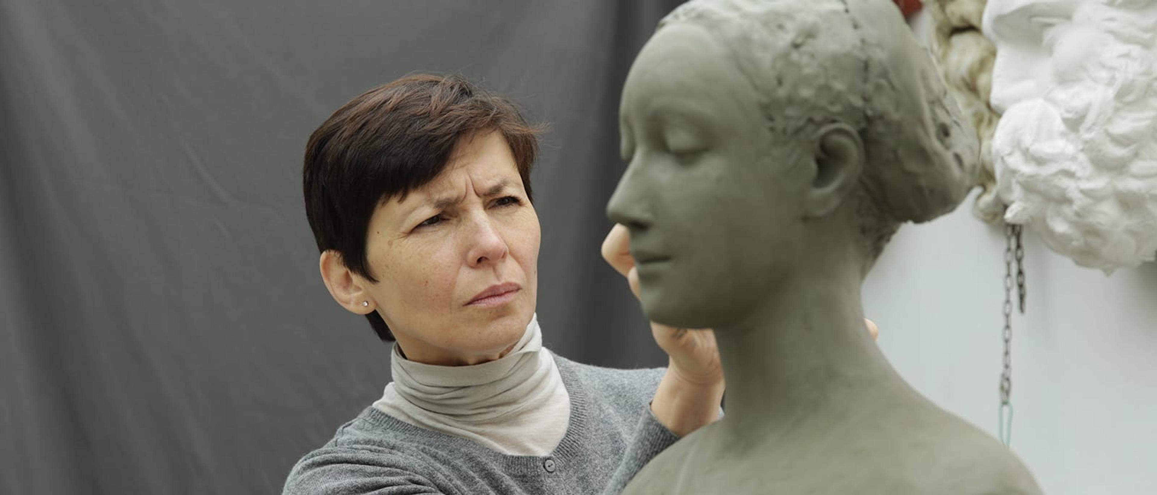 Antinoo Head Sculpture Galleria Romanelli | Artemest