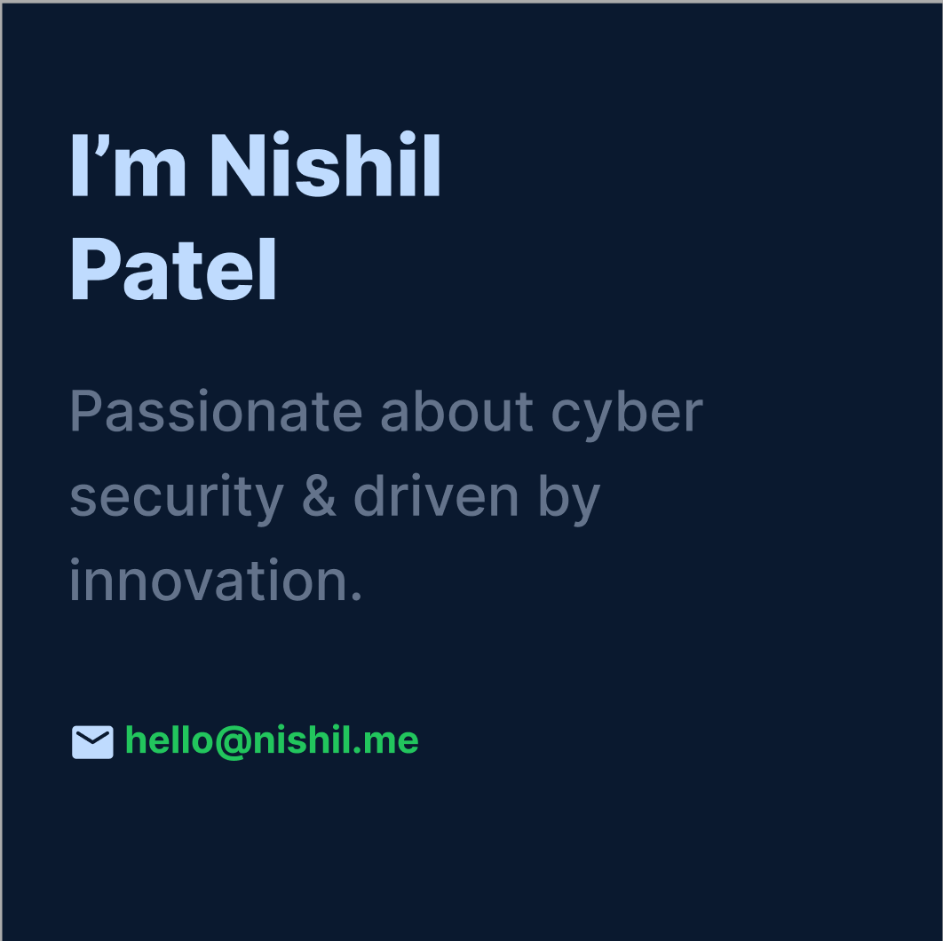 Nishil Patel