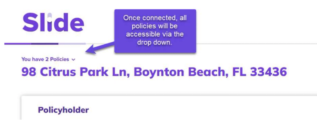 Policy Account Access | Slide Insurance