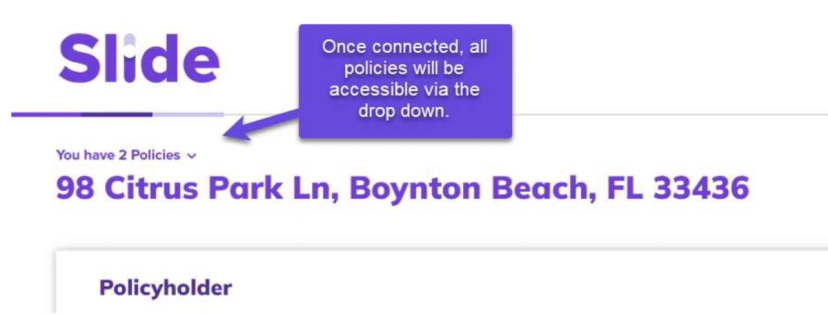 Policy Account Access | Slide Insurance