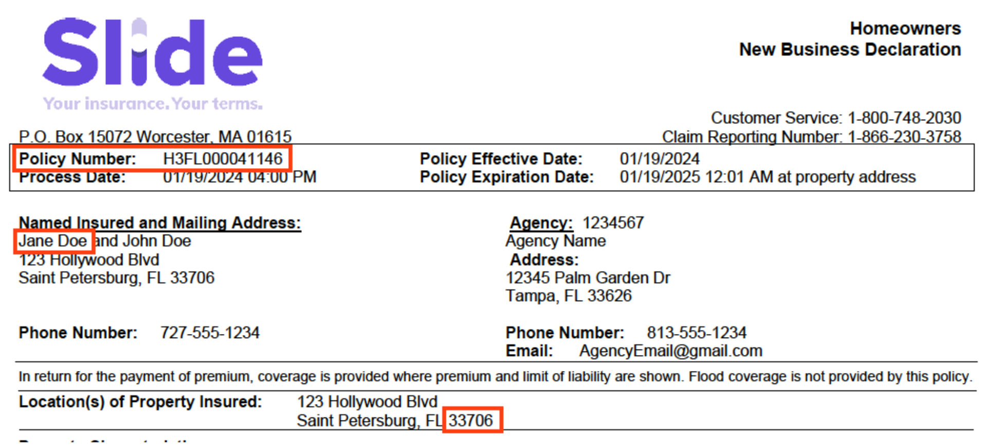 Policy Account Access | Slide Insurance