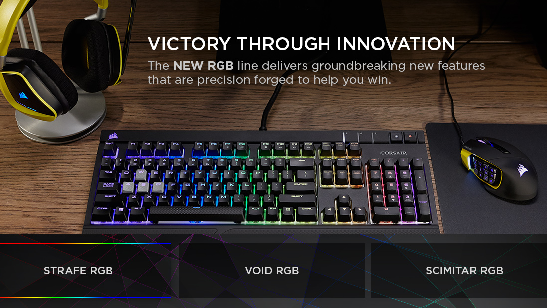 Corsair's new RGB Keyboards, Mice, and Headsets | Dignitas