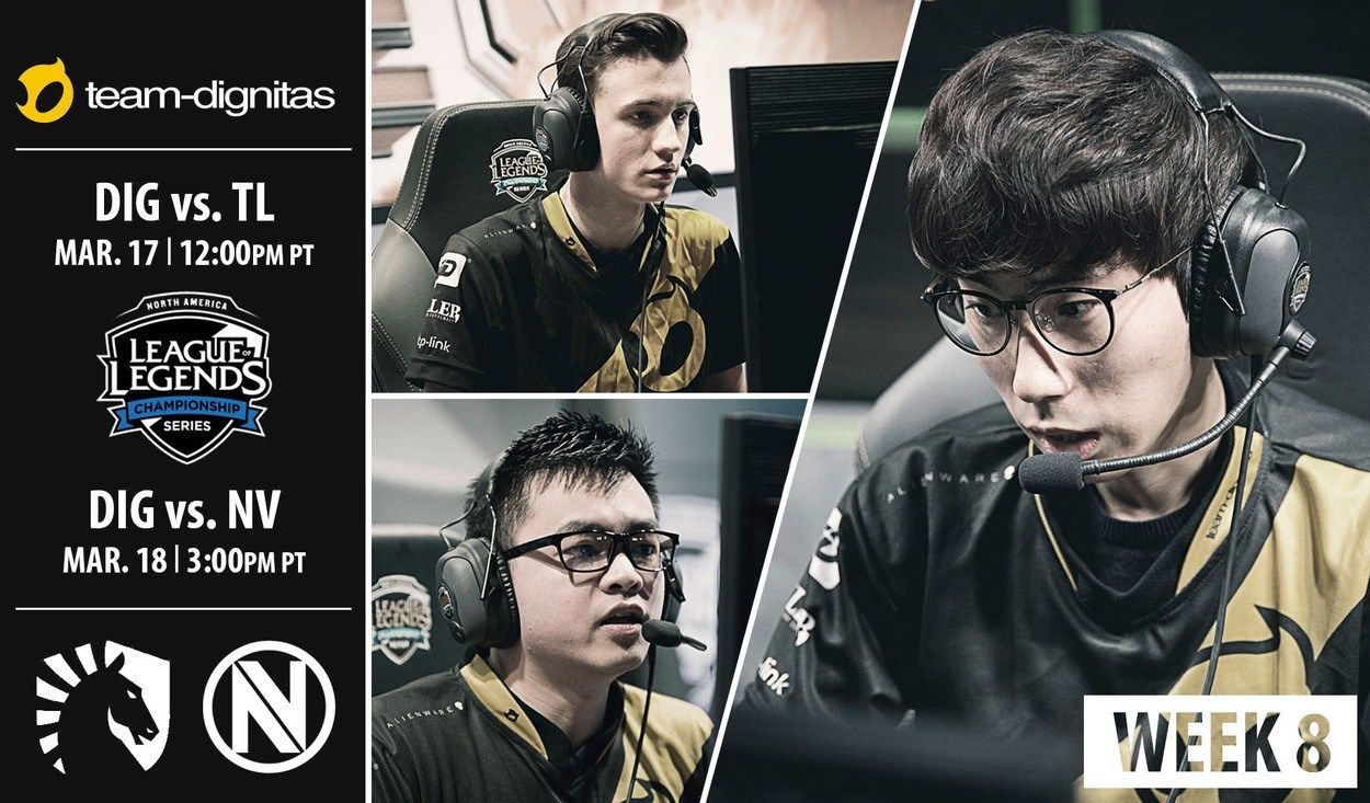 Team Dignitas NA LCS Week 8 Preview: DIG vs. Team Liquid/ Team Envy | Dignitas