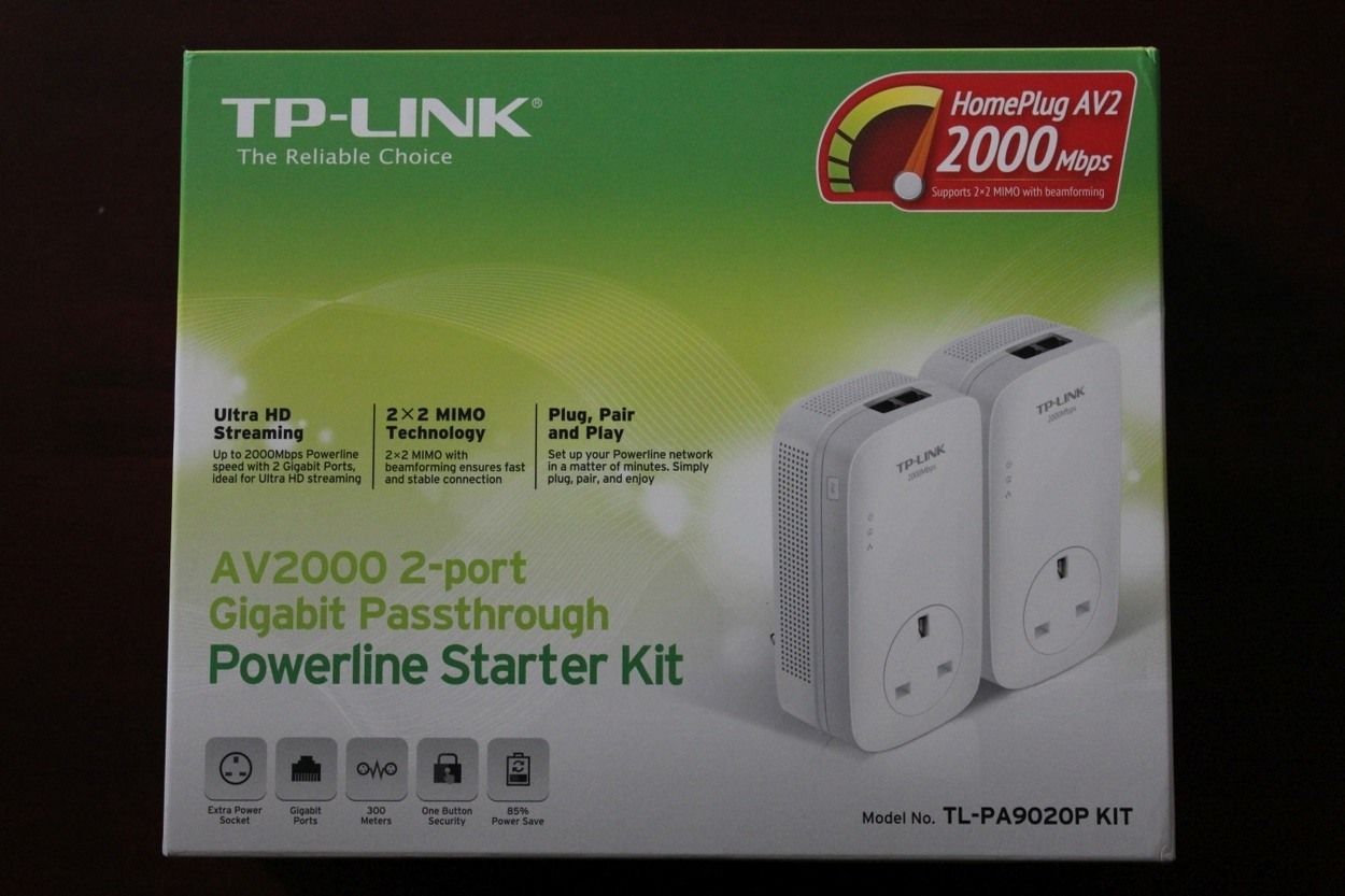 TP-Link AV2000 2-port Gigabit Passthrough Powerline Starter Kit | Dignitas