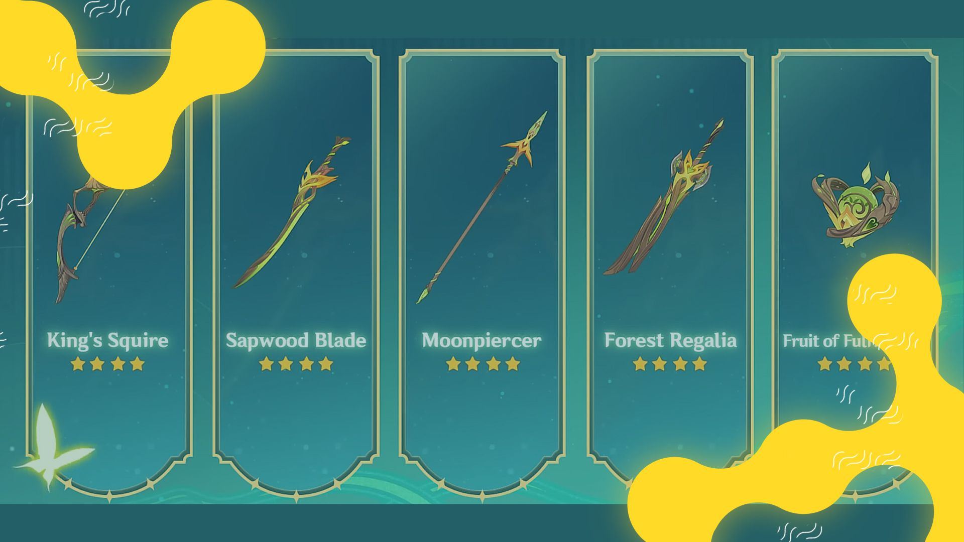 A Guide to Sumeru's Craftable Weapons - Genshin Impact | Dignitas