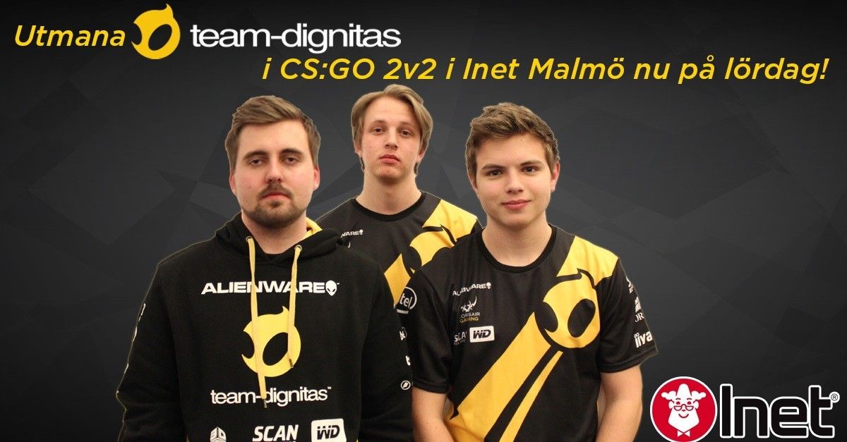 CSGO team 2v2 challenge in Inet Malmö | Dignitas