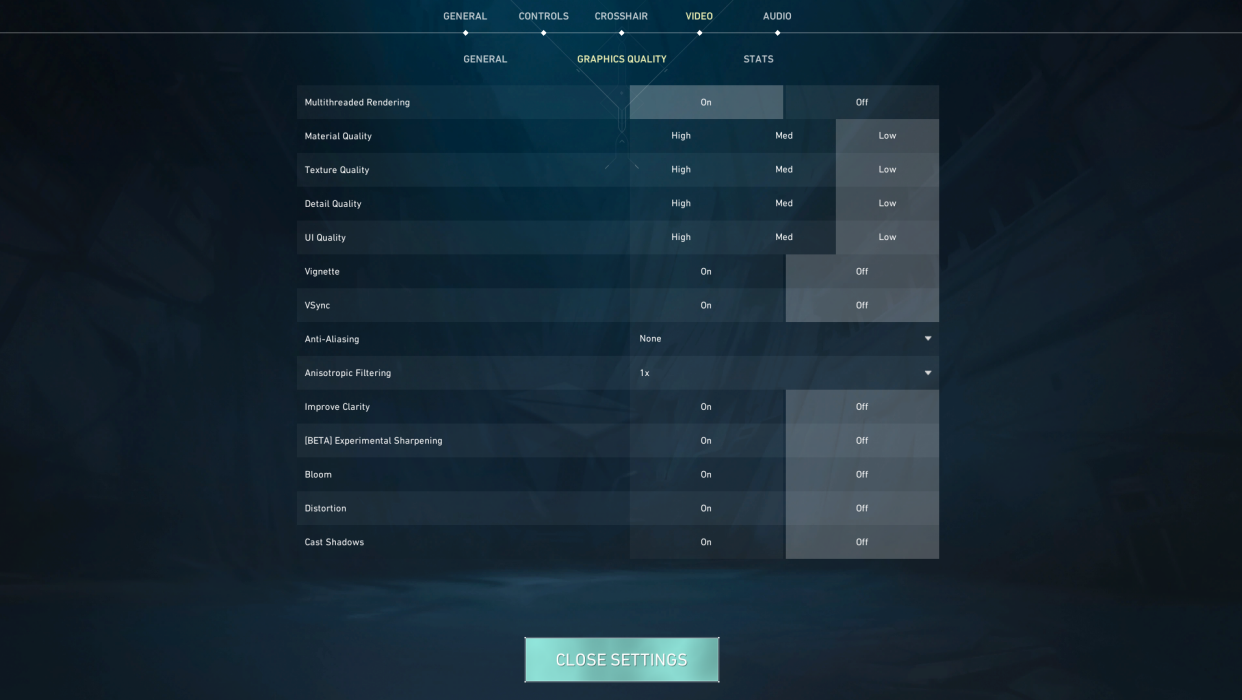 The Best Graphics Settings to Use in Valorant For the Most FPS | Dignitas
