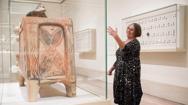 Terracotta larnax (chest-shaped coffin) - Minoan - Late Minoan IIIB ...