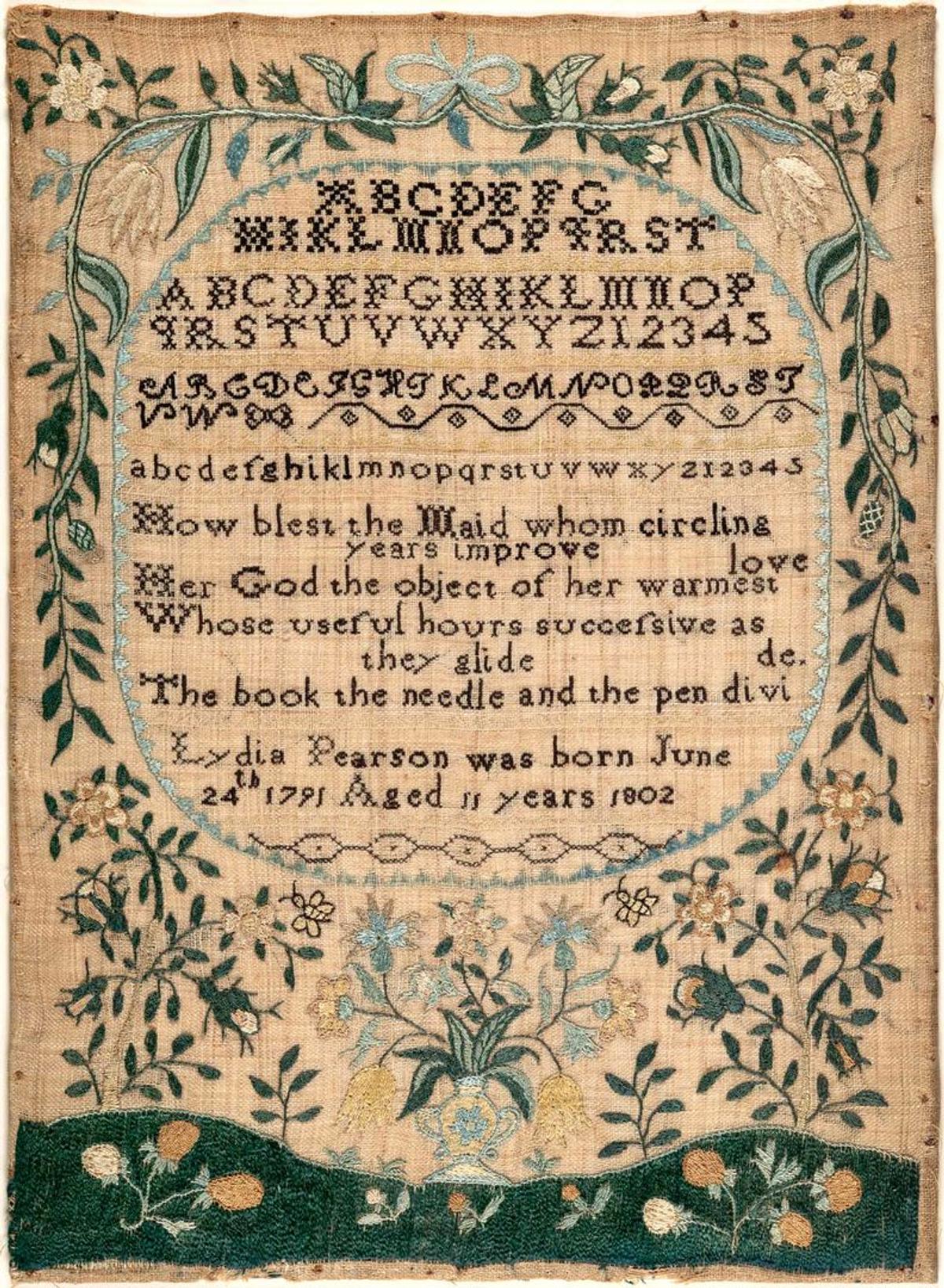 Alphabets, Flowers, and Verse: American Samplers and Needlework by ...