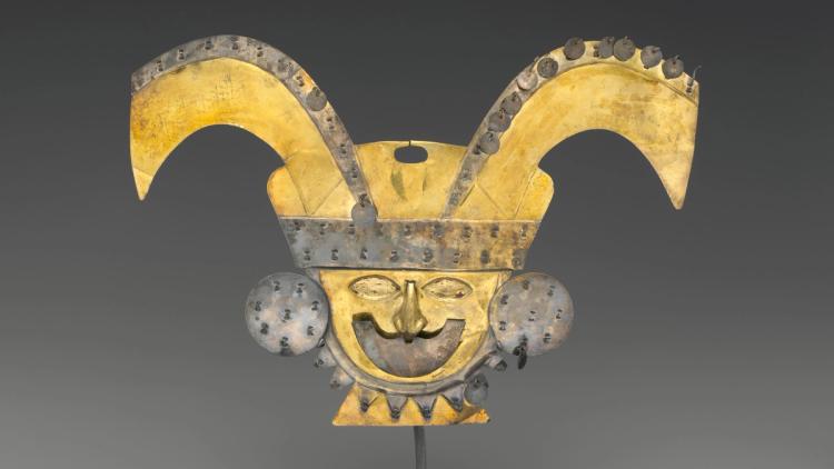 Pair of Ear Ornaments with Winged Runners - Moche - The Metropolitan ...