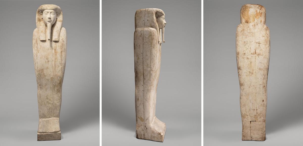 Undecorated Coffin from an Embalming Cache, Labelled “Khaemhor” (26.3 ...