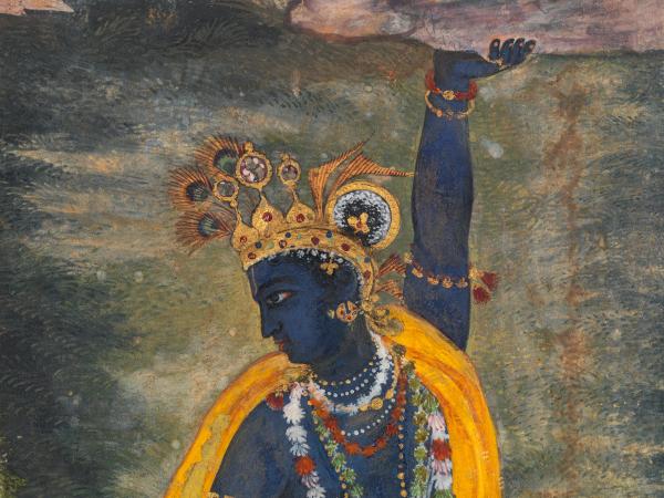 The details in this painting of Krishna reflect cross-cultural open ...