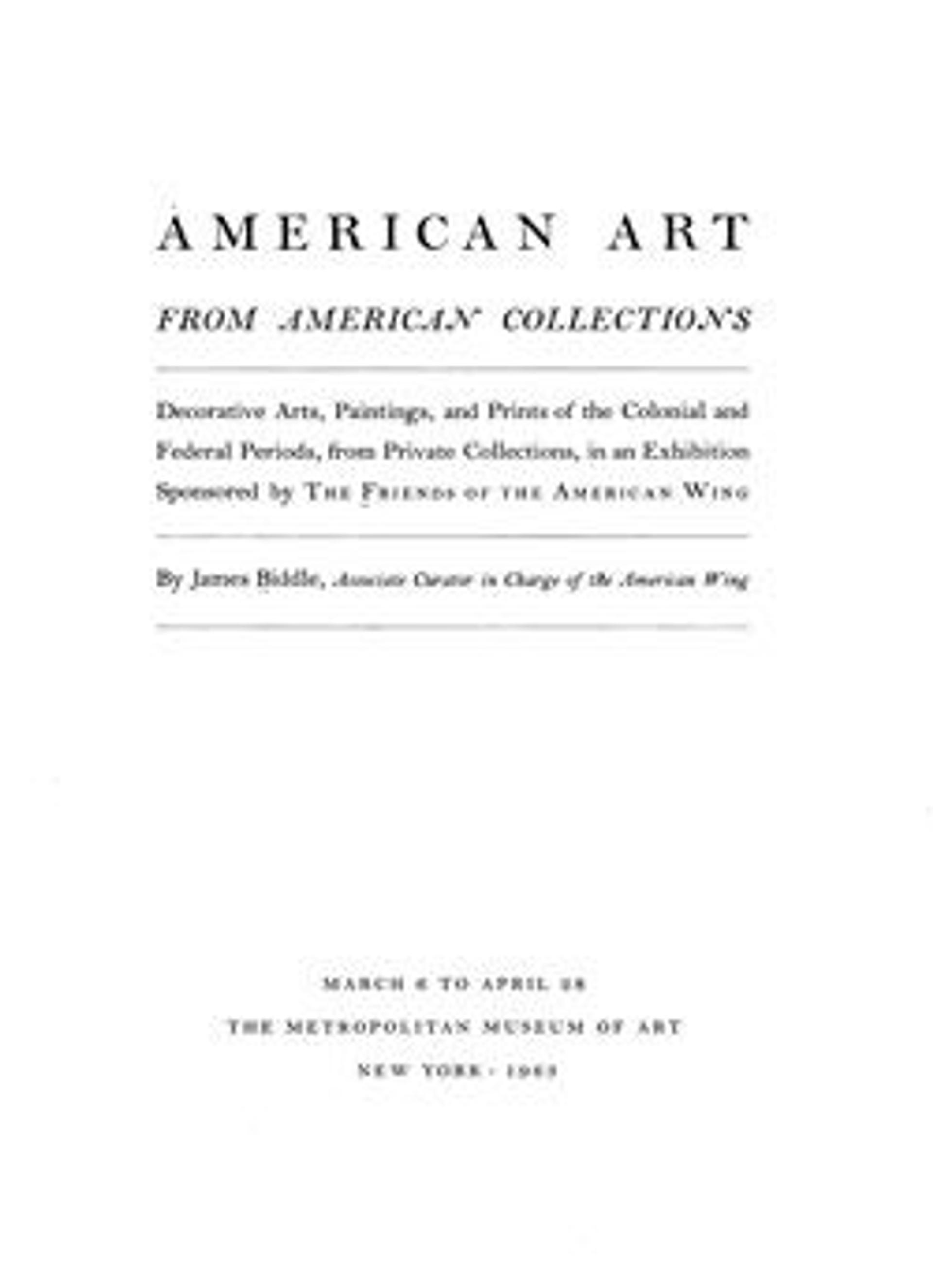 American Art from American Collections - The Metropolitan Museum of Art