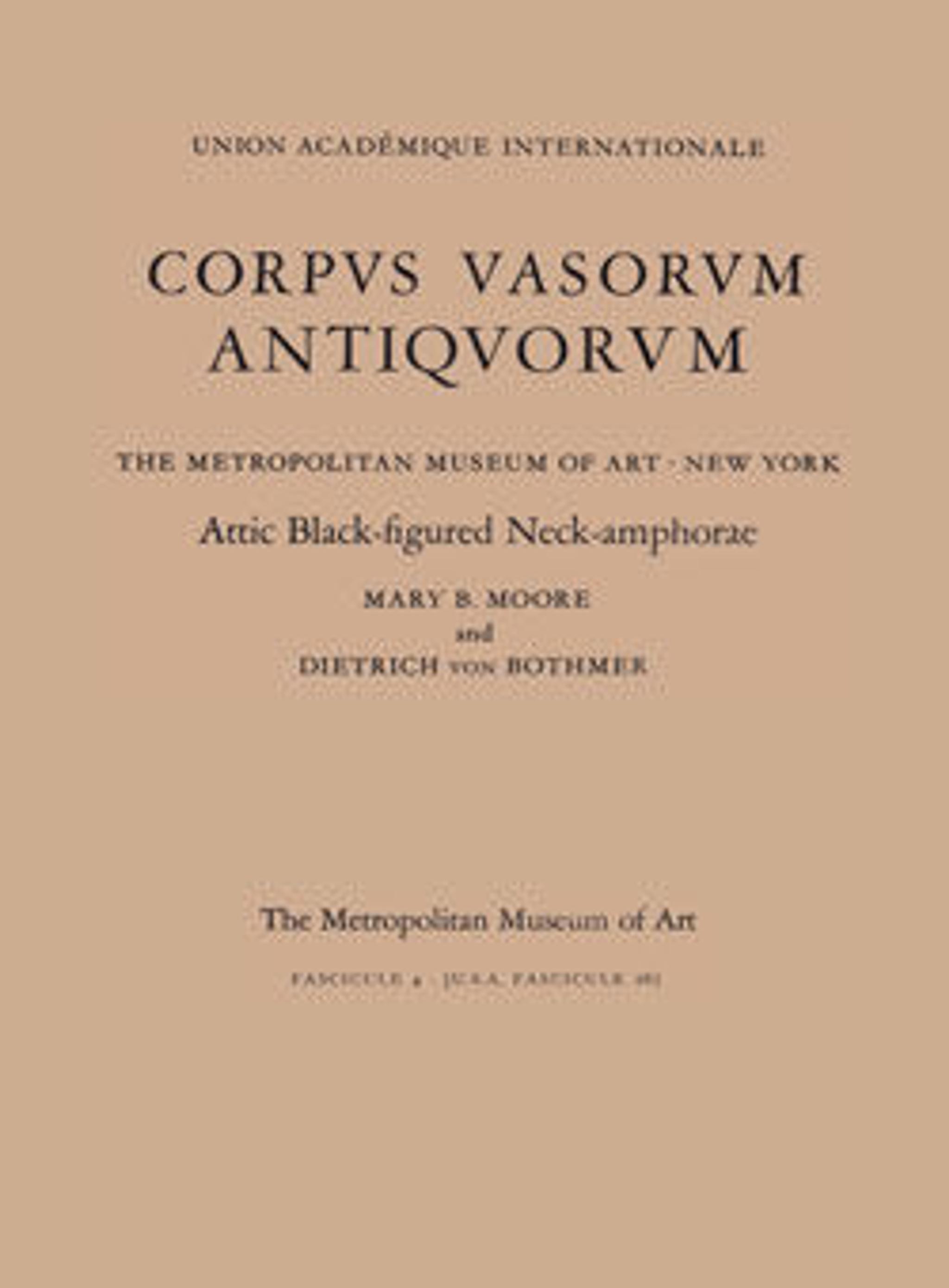 Red-Figured Athenian Vases in the Metropolitan Museum of Art, Vol. 1 ...