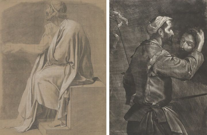 Michelangelo Buonarroti | Studies for the Libyan Sibyl (recto); Studies ...