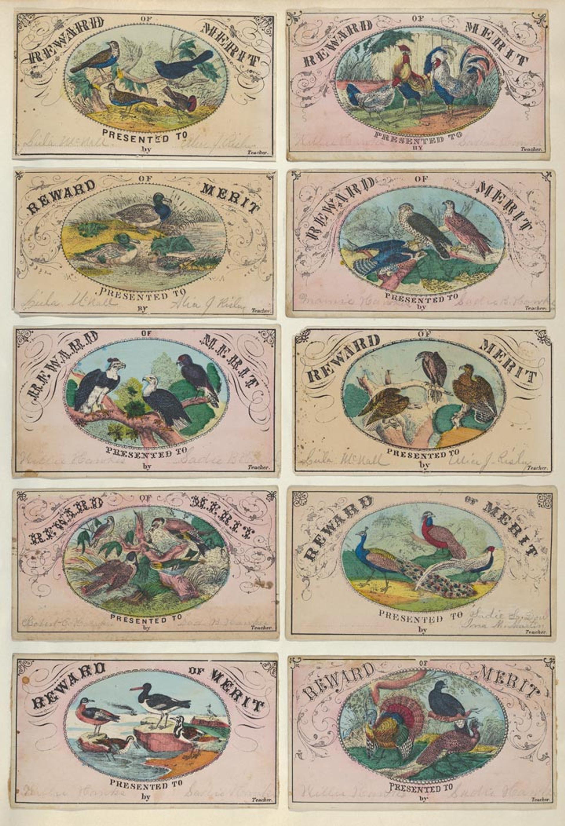 Paper “Likes”: Reward of Merit Cards from the Jefferson R. Burdick ...