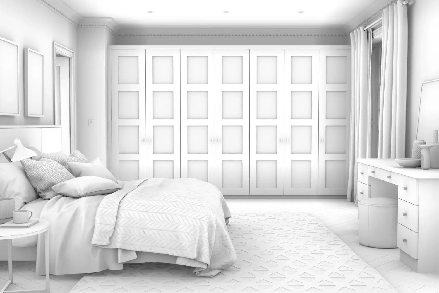 CG Room sets and Visualisers for the Neville Johnson team.