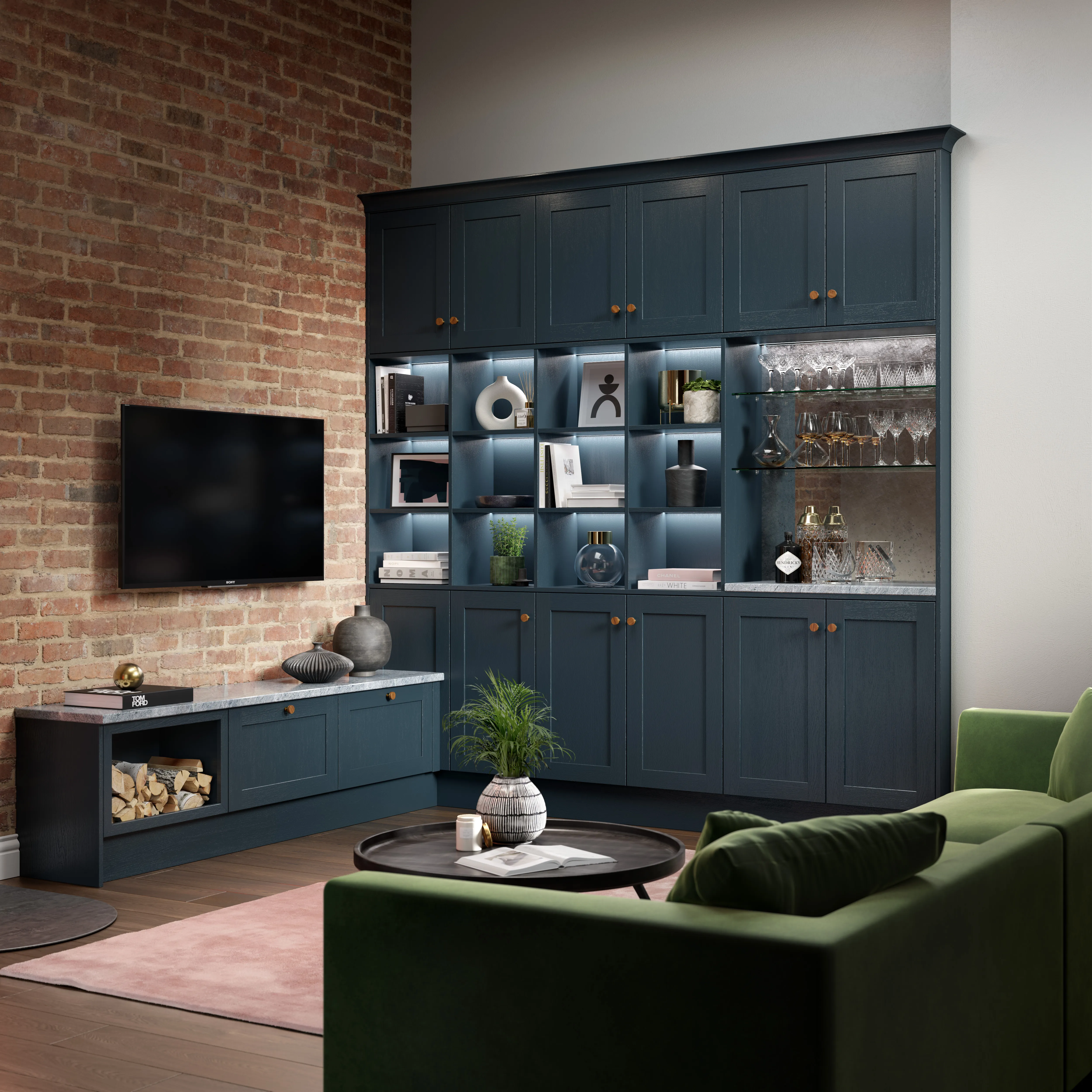 Crathorne Kitchen Media Room CGI