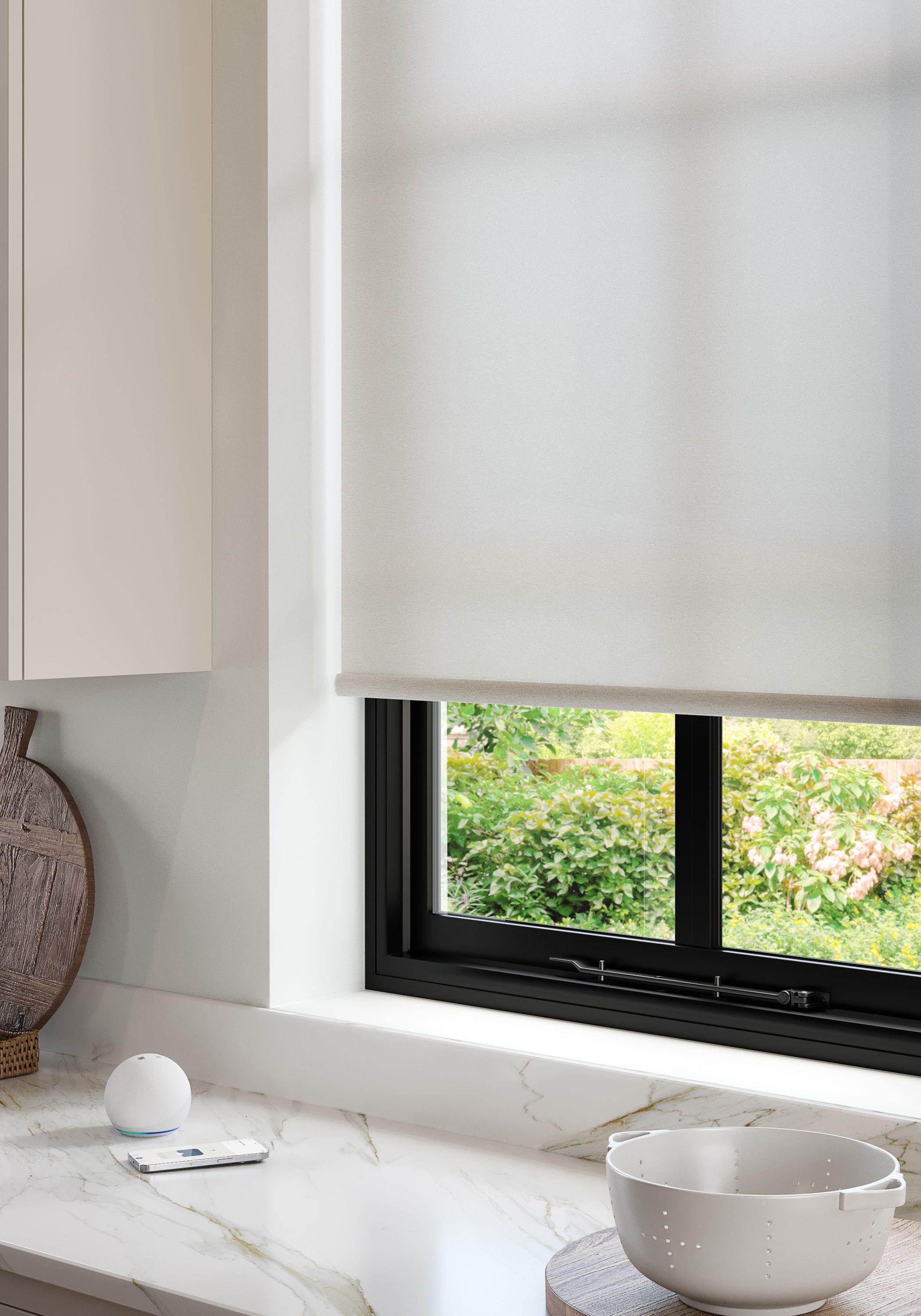 Plain White Window Blind Lifestyle CGI