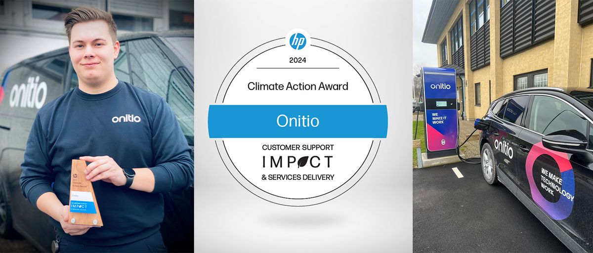 Onitio Wins HP Climate Action Award for Fleet Efficiency