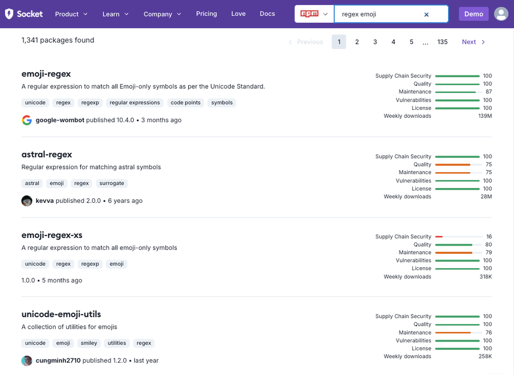 Weekly Downloads Now Available in npm Package Search Results...