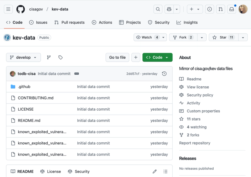 CISA Brings KEV Data to GitHub - Socket