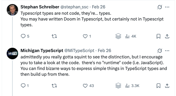 Michigan Typescript Founder Successfully Runs Doom Inside Ty