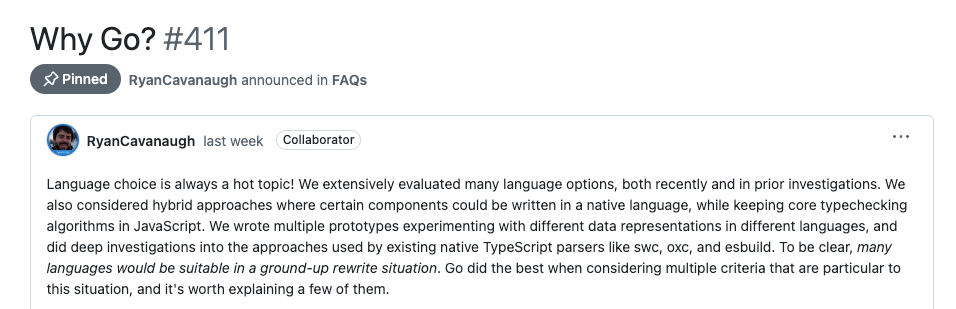 TypeScript is Porting Its Compiler to Go for 10x Faster Buil... TypeScript is Porting Its Compiler to Go for 10x Faster Buil...