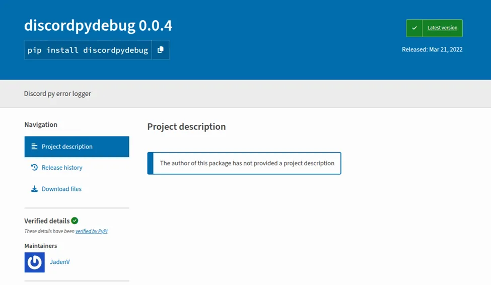 Malicious PyPI Package Targets Discord Developers with Remot... Malicious PyPI Package Targets Discord Developers with Remot...