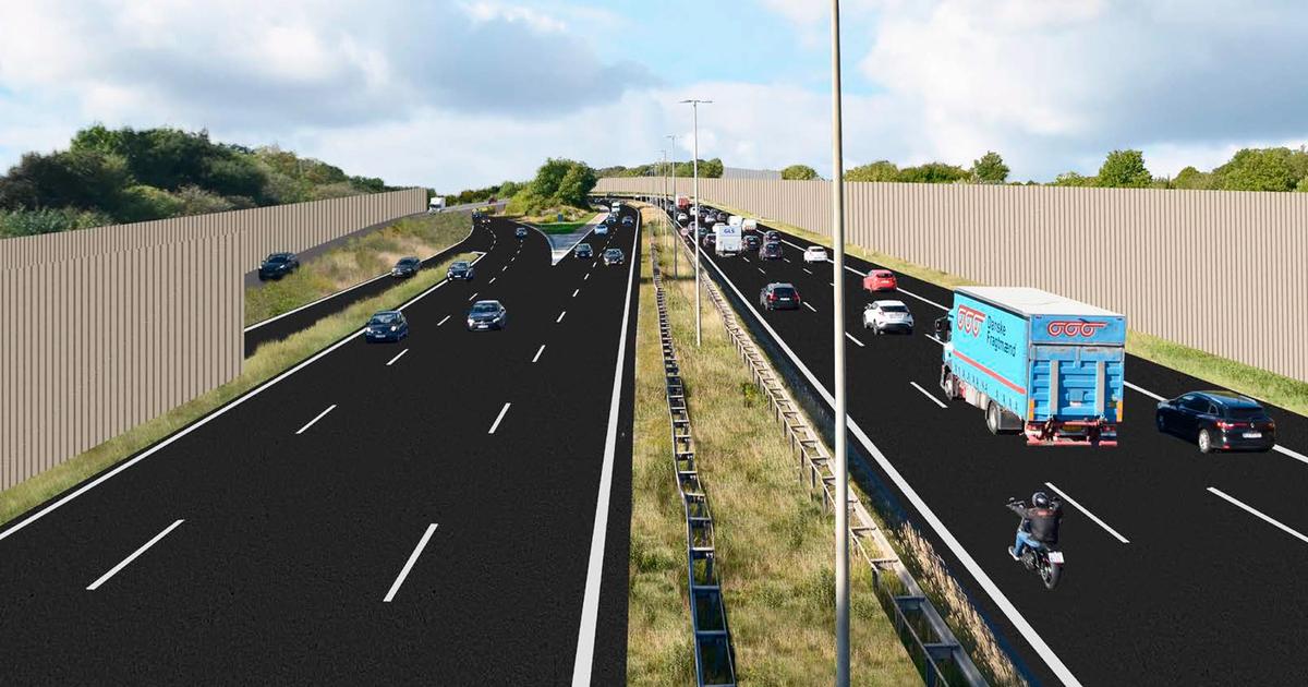 Se den vilde udbygning af Amagermotorvejen fra 6 til 10 spor. | FDM