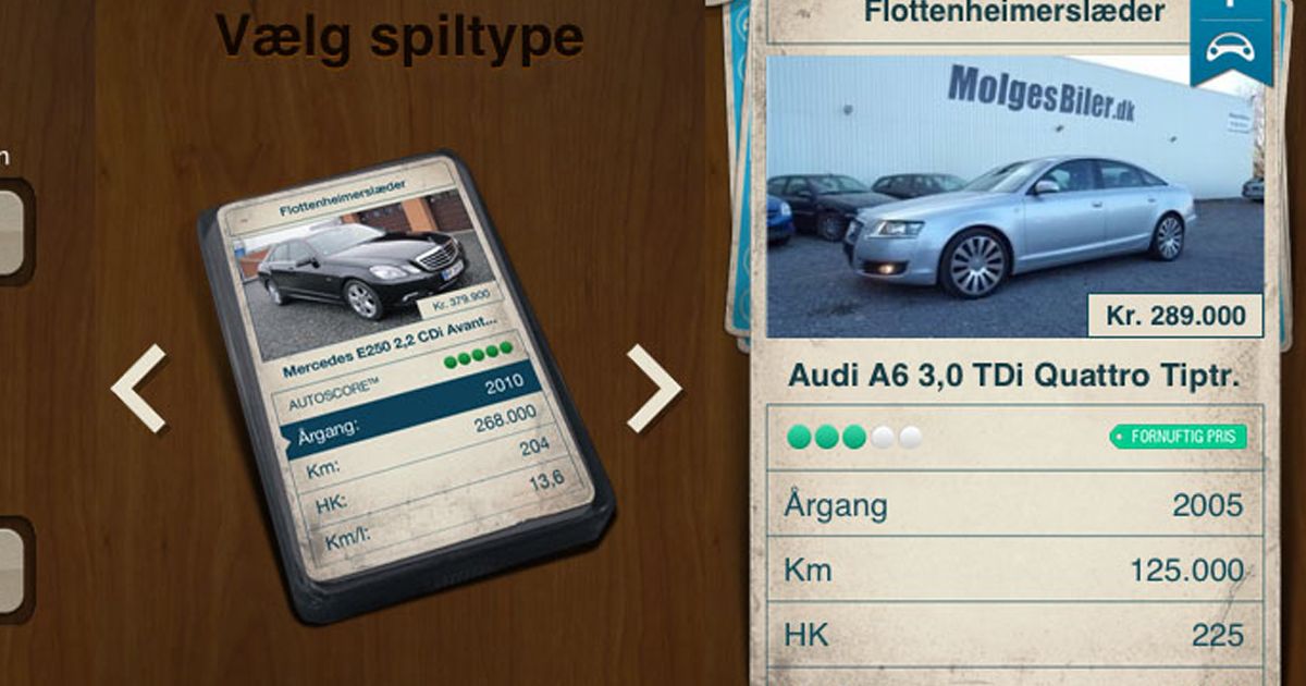 Spil bilkort på telefonen | FDM
