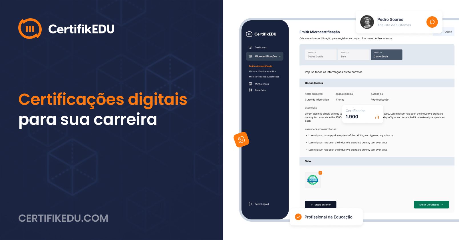 CertifikEDU: Certificações digitais para sua carreira
