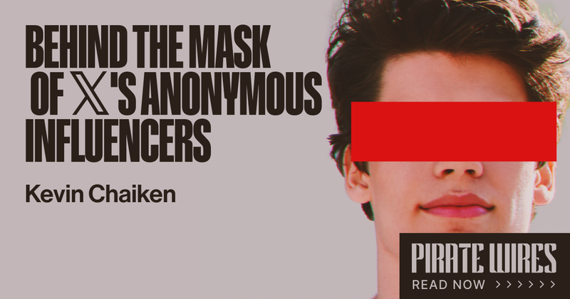 Behind the Mask of 𝕏's Anonymous Influencers
