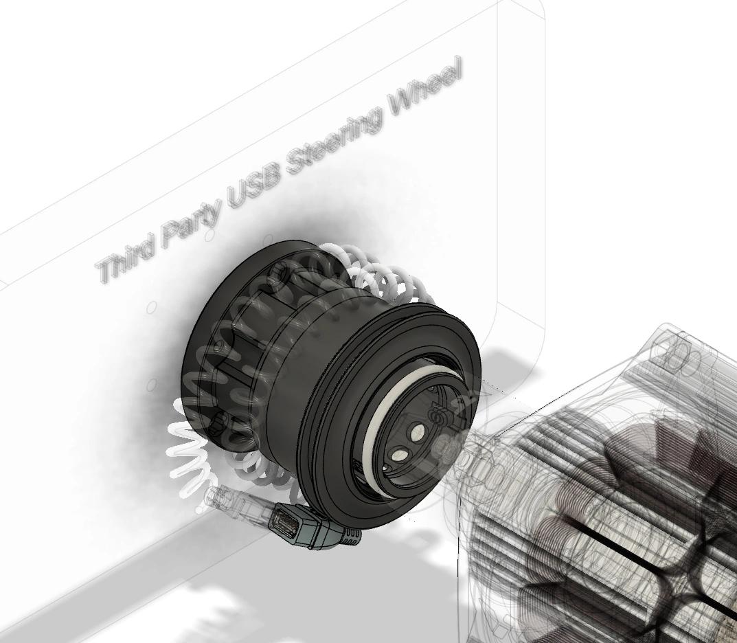 Third-party USB steering wheel