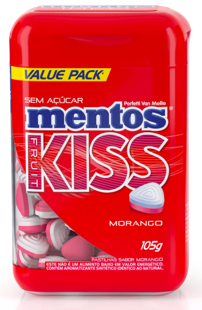 Mentos Kiss Morango Embalagem Econômica | Mentos Brazil