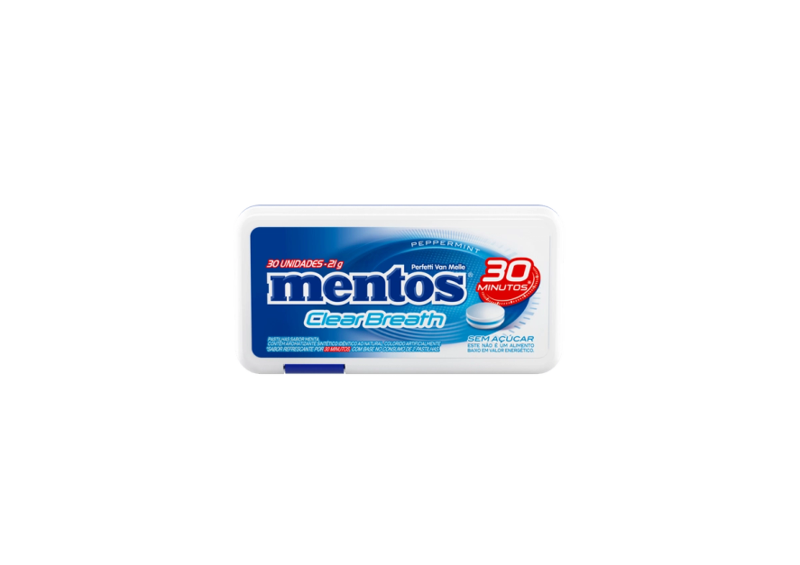 Clear Breath Peppermint Dispenser | Mentos Brazil