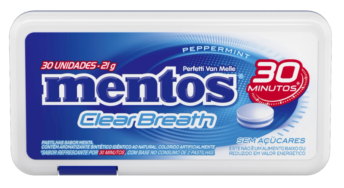 Clear Breath Peppermint Dispenser | Mentos Brazil