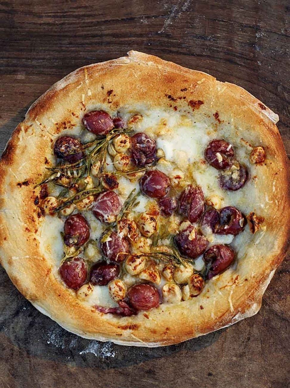 Grape & hazelnut pizza | Jamie Oliver recipes