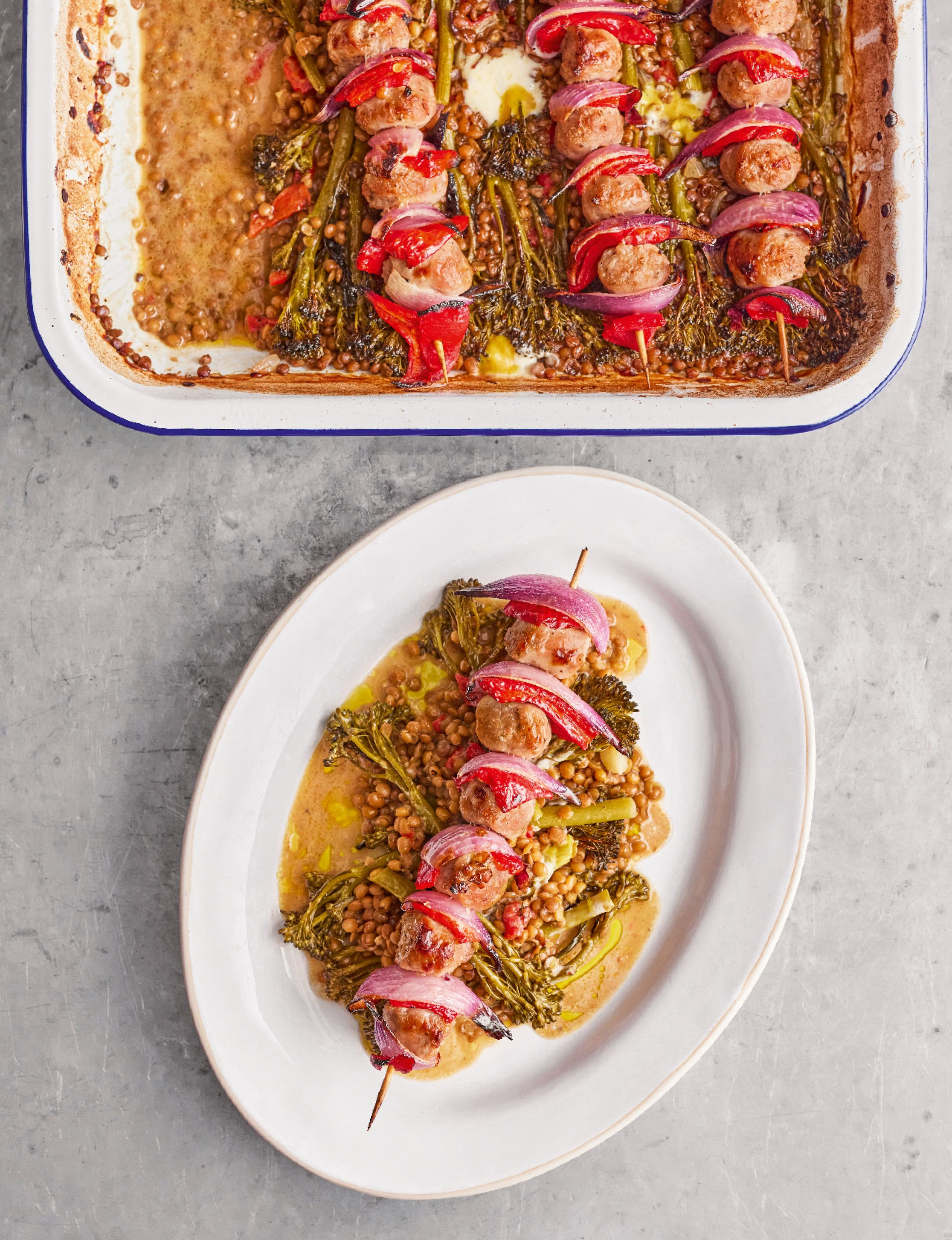 Sausage kebabs
