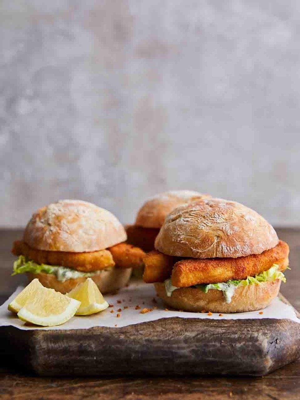 Trout fish finger baps | Fish Recipes | Jamie Oliver Recipes