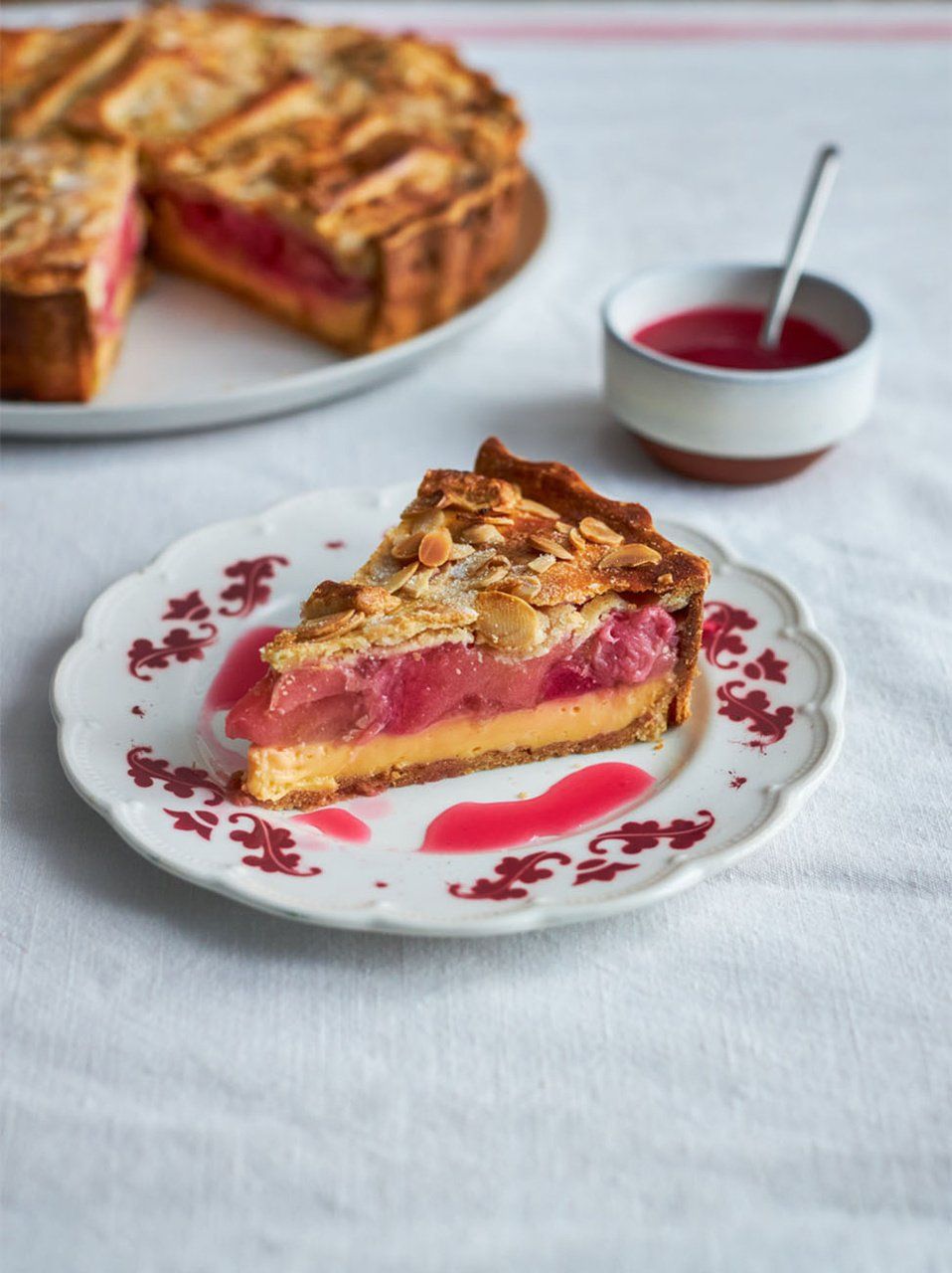 Rhubarb & custard tart | Jamie Oliver recipes
