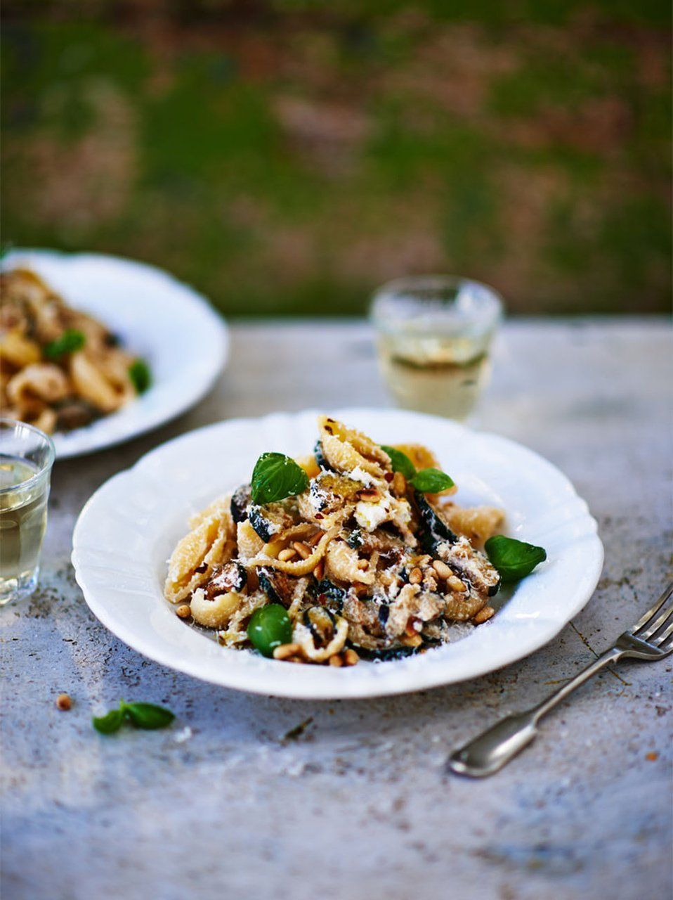 Slow-cooked courgette & pine nut pasta | Jamie Oliver recipes