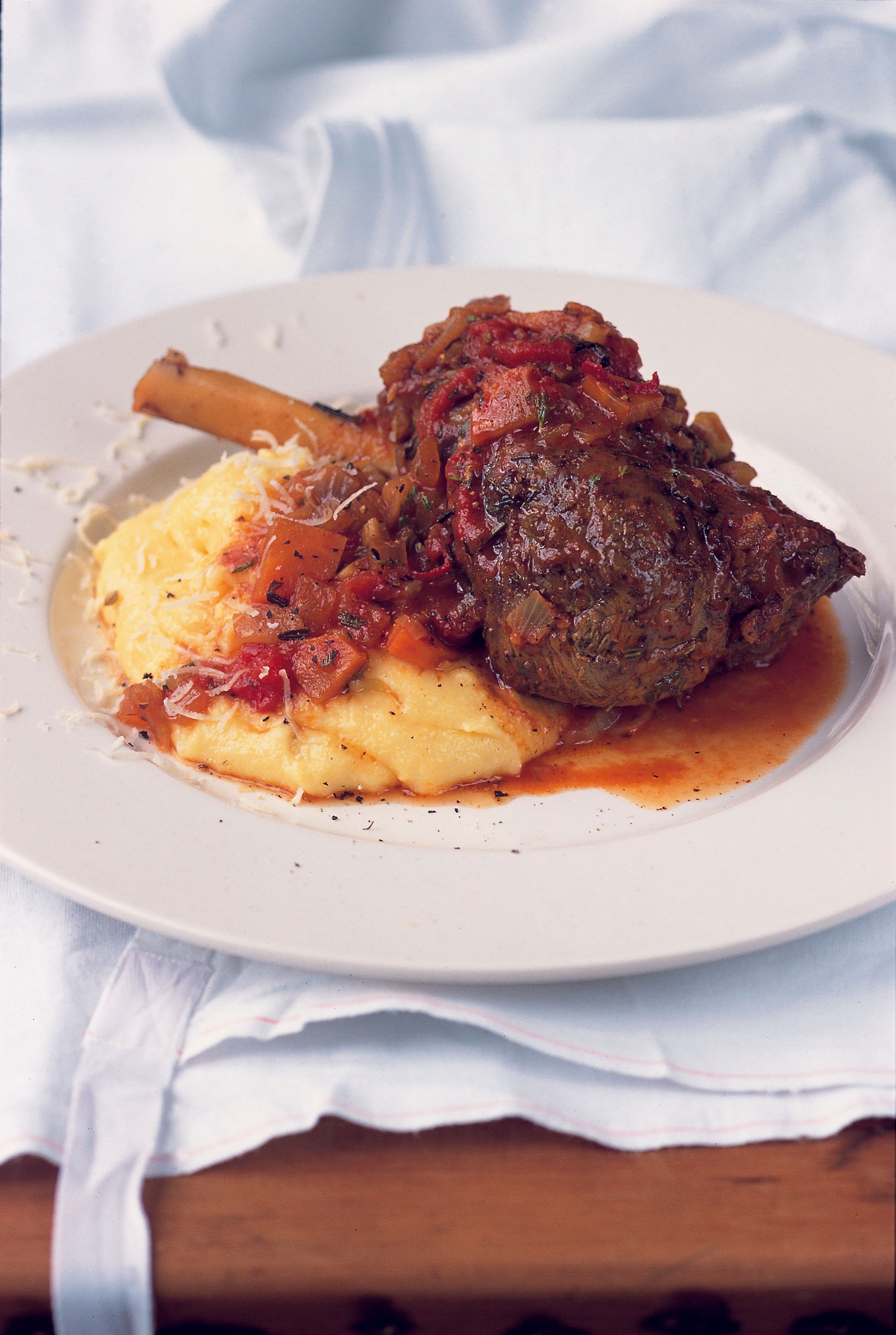 Spiced slow-cooked lamb shanks
