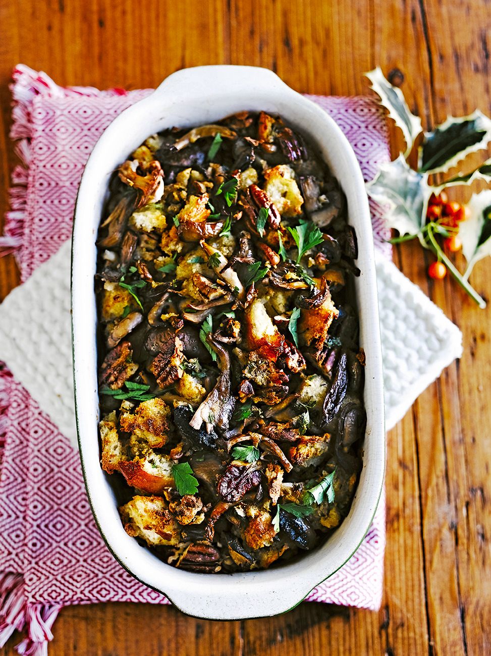 Mixed mushroom stuffing | Vegetable recipes | Jamie magazine