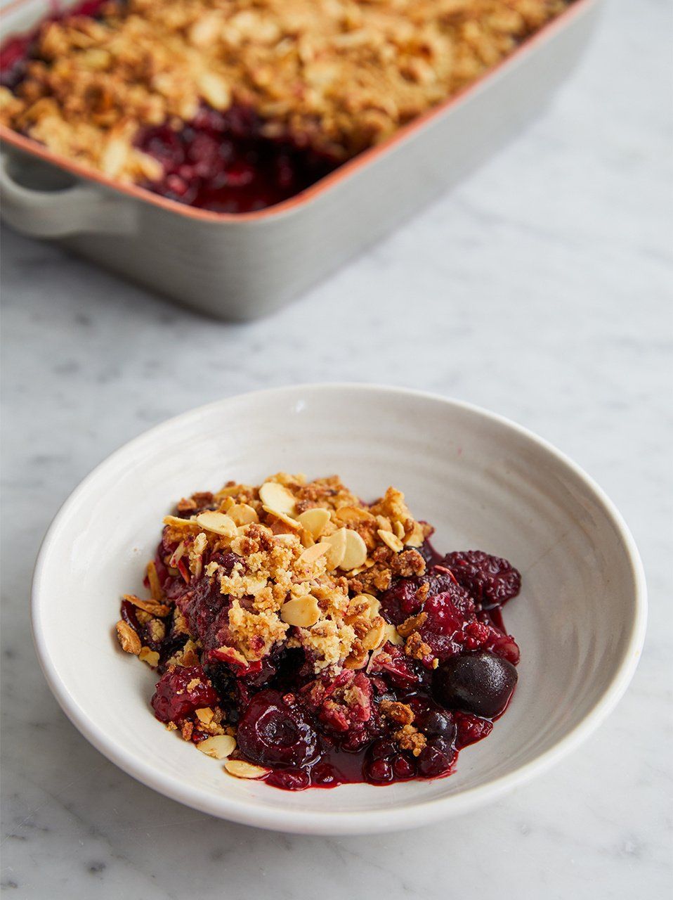 Frozen fruit & almond crumble | Jamie Oliver baking recipes