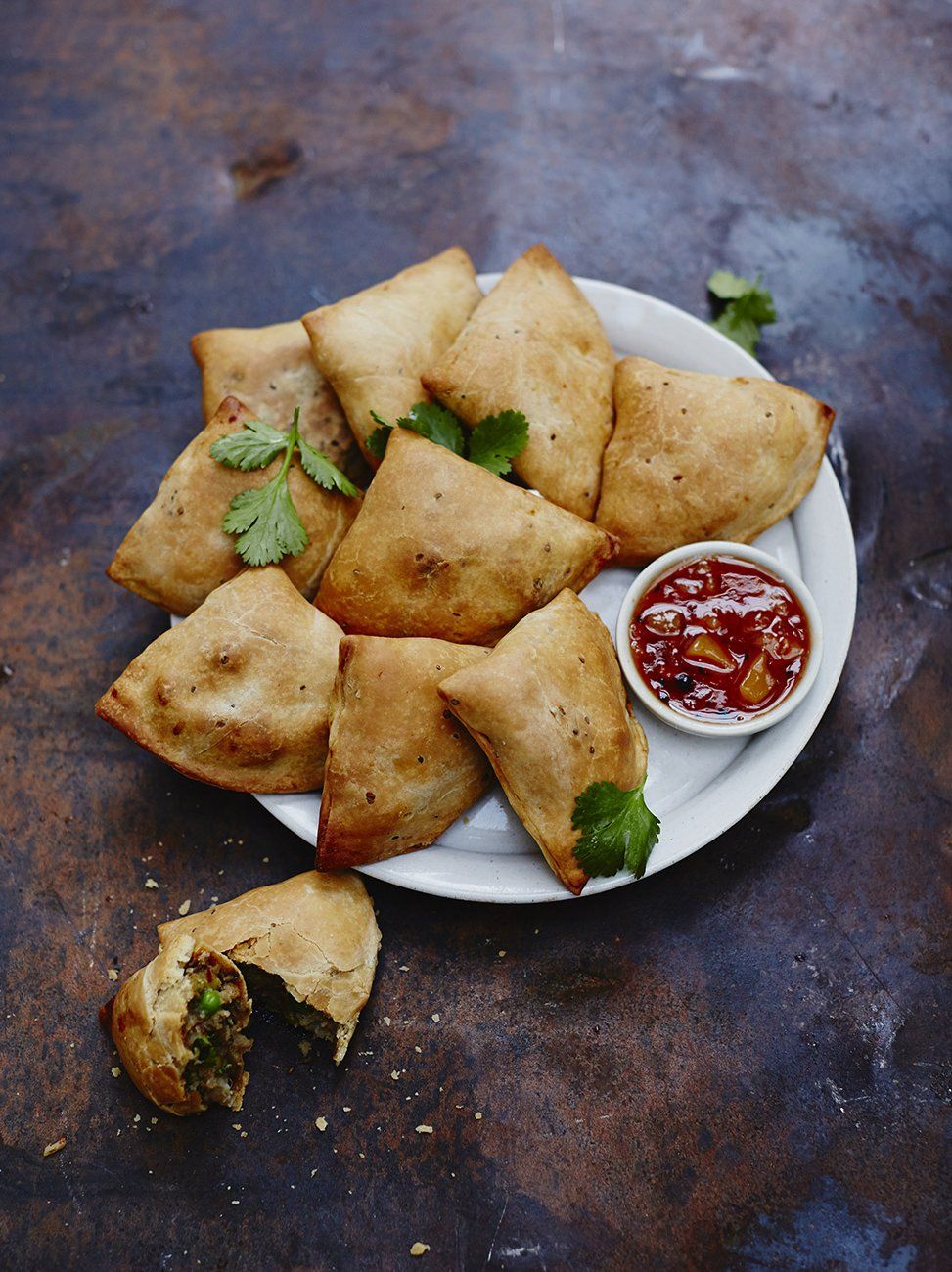 Vegetarian baked samosa recipe | Jamie Oliver recipes