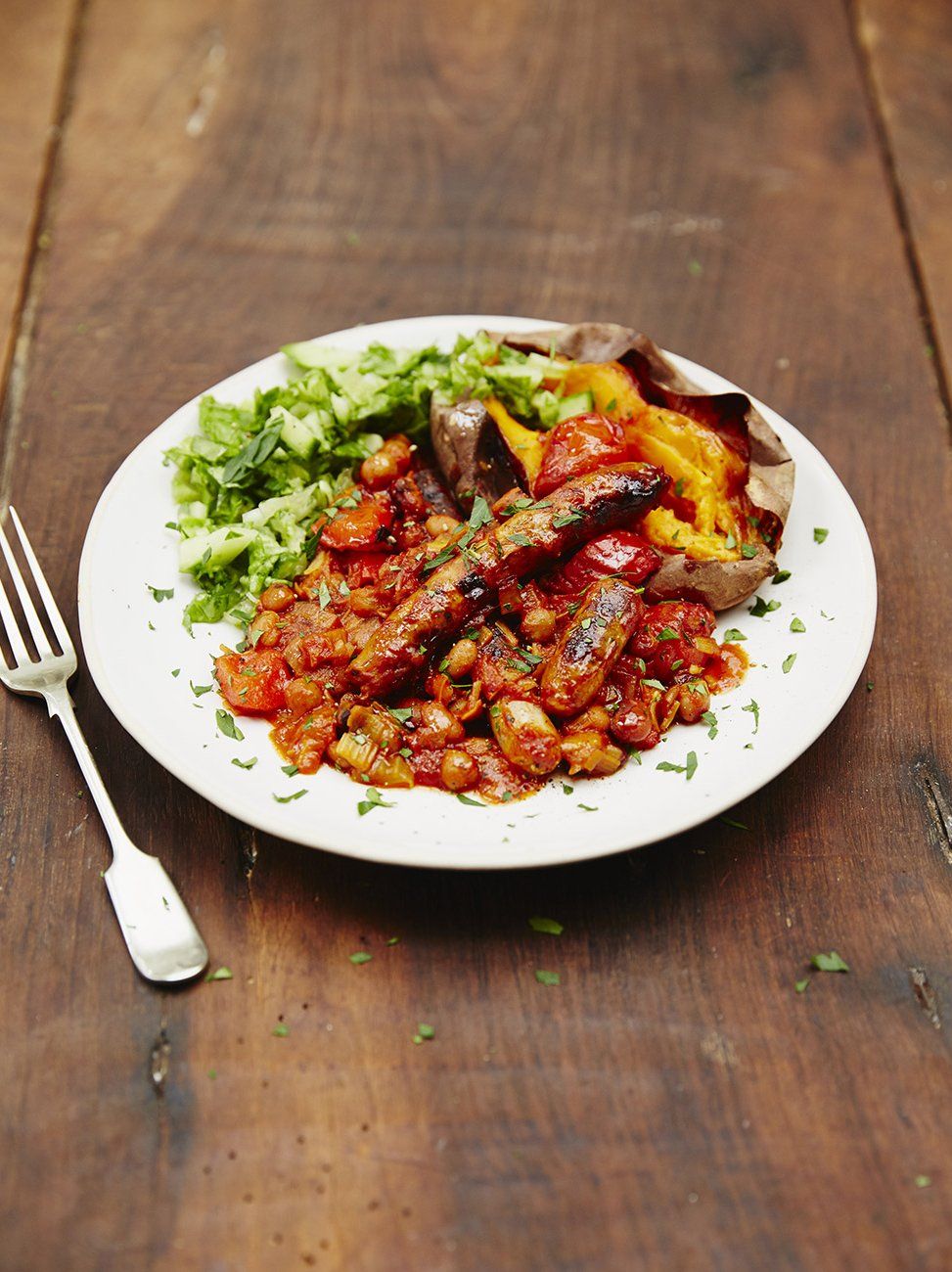 Jools sausage smoky bean casserole