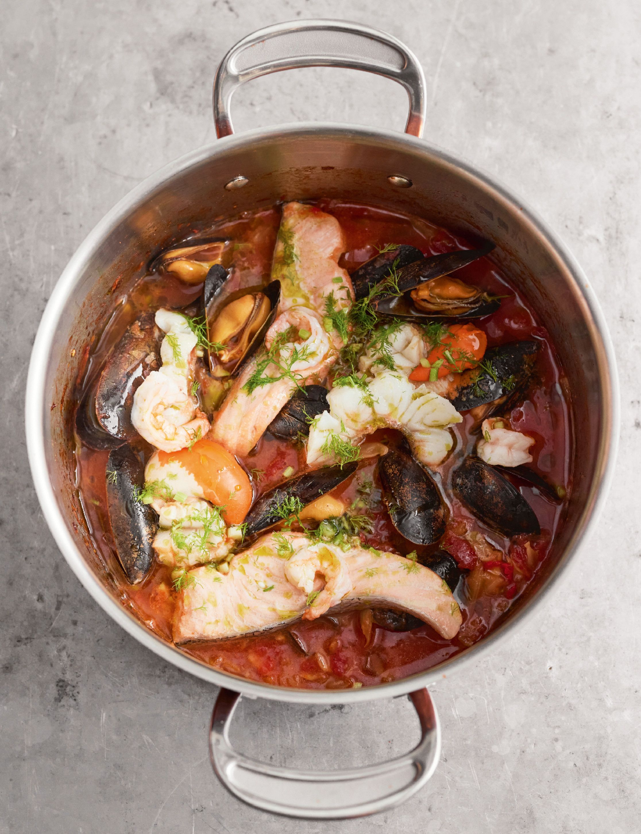 Mixed seafood stew